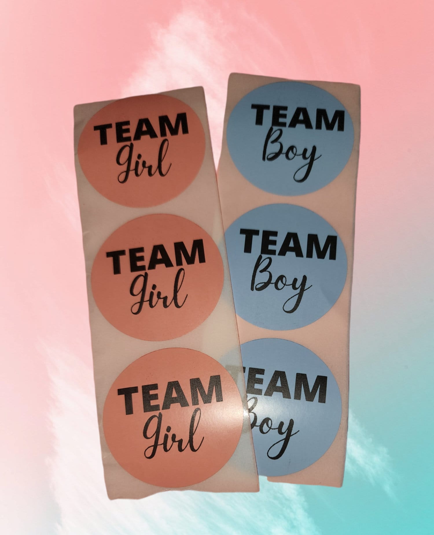 Team Niña or Team Niño Sticker for Babyshower - Etsy