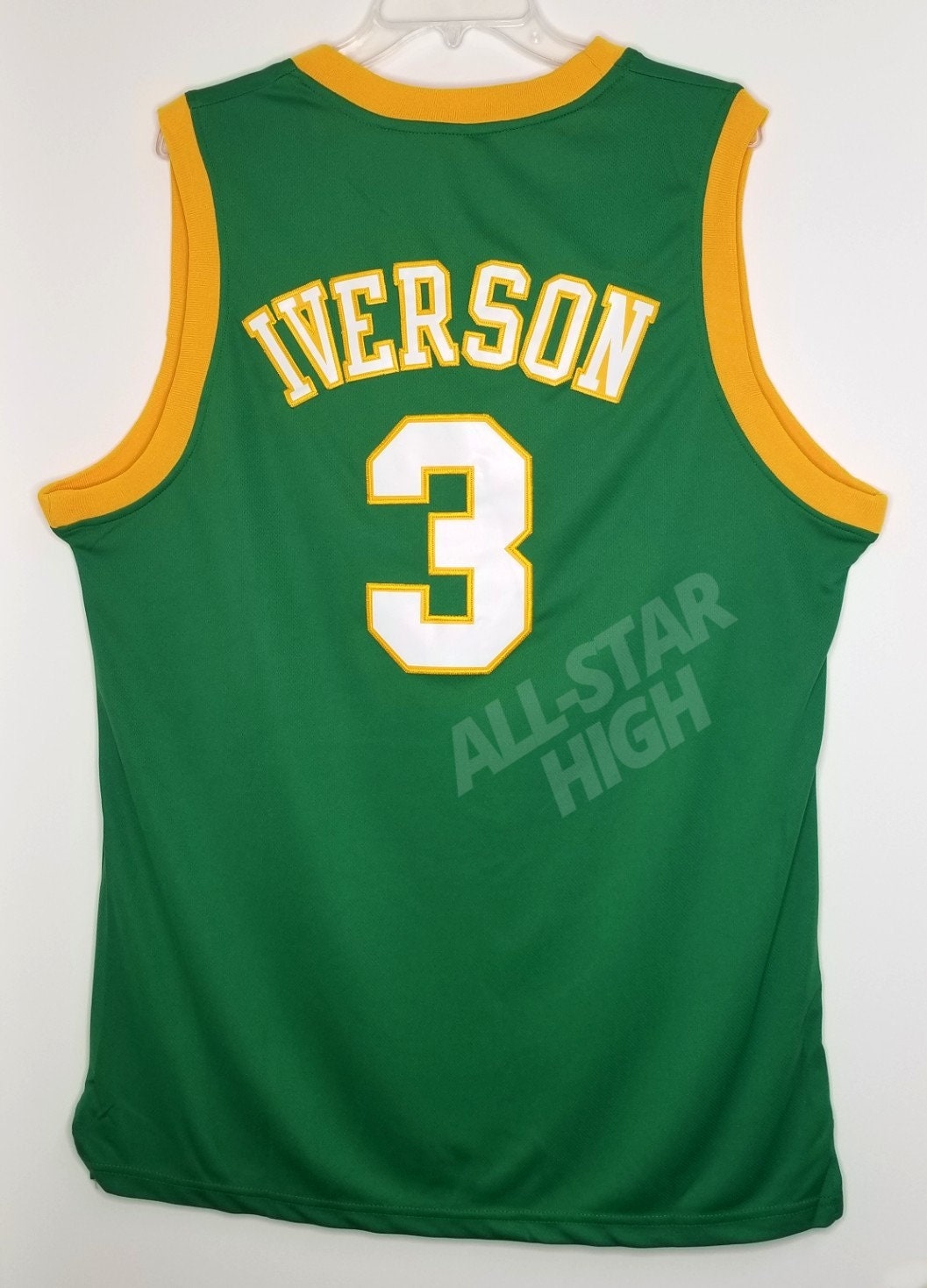 Allen Iverson High School Basketball Jersey - Bethel | Throwback Custom ...