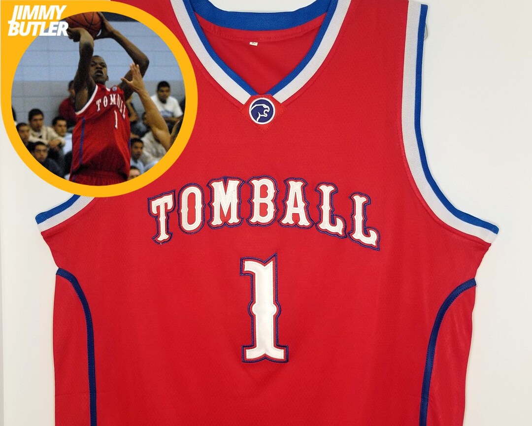 Jimmy Butler High School Basketball Jersey - Tomball | Throwback Custom ...