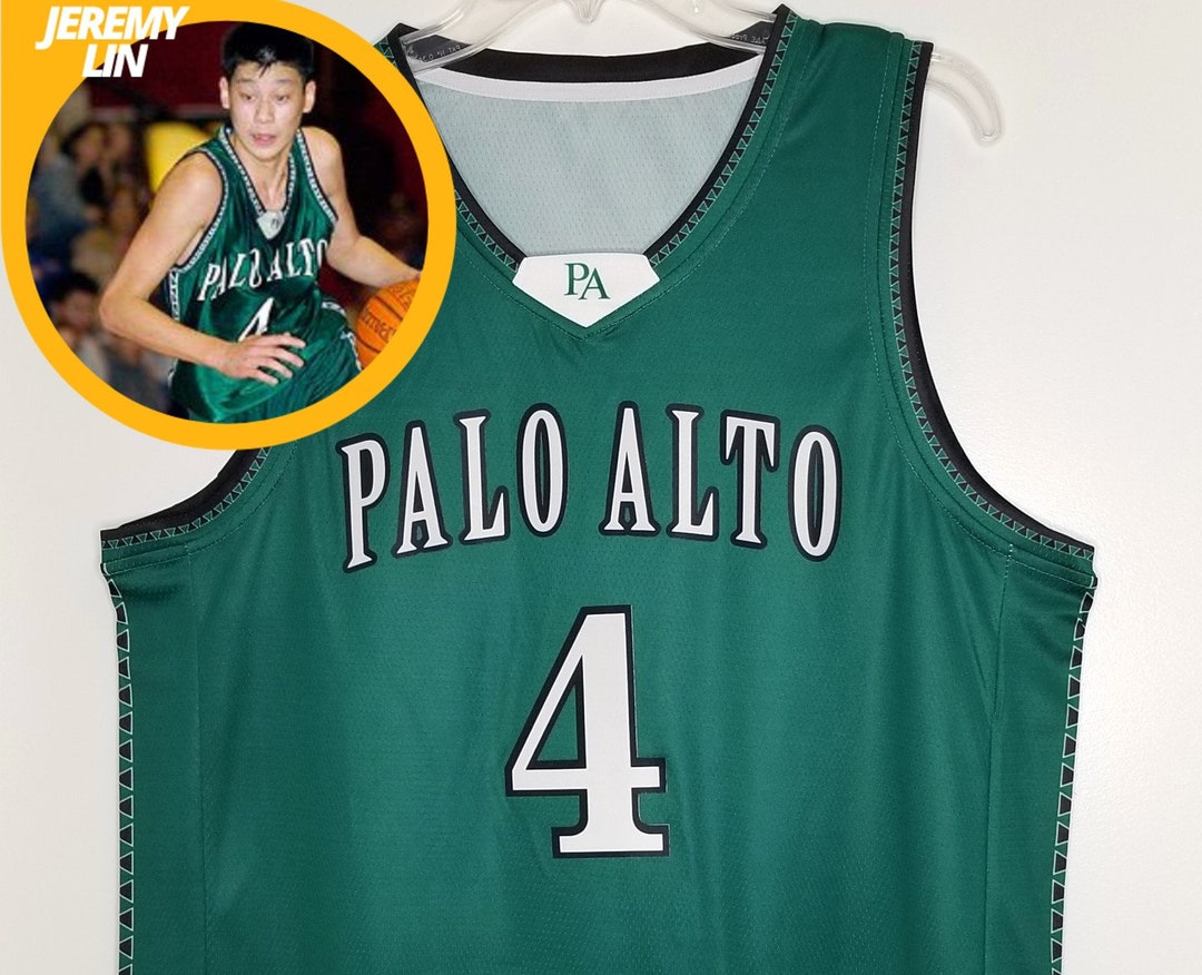 Jeremy Lin High School Basketball Jersey Palo Alto Throwback Custom ...