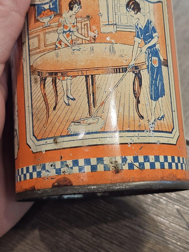 Great Graphics 1920's Era RUBON CLEANER & POLISH Old Metal Can - Etsy
