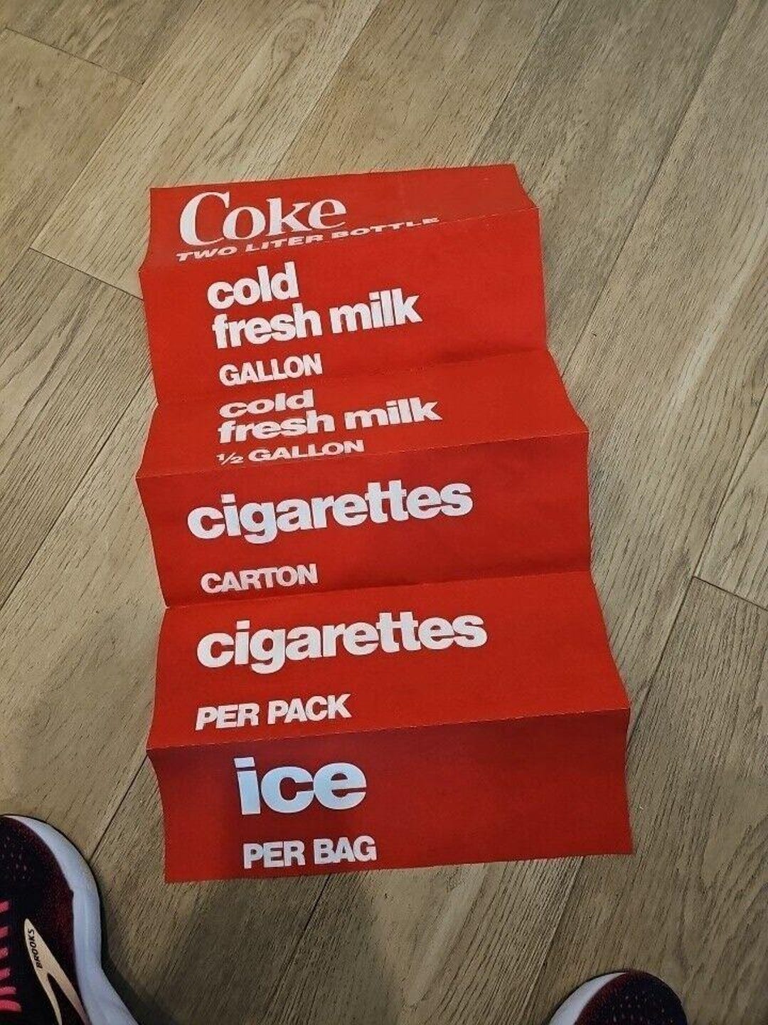 Vintage Coke Pepsi Store Display Price Sheet Advertising Beer ...