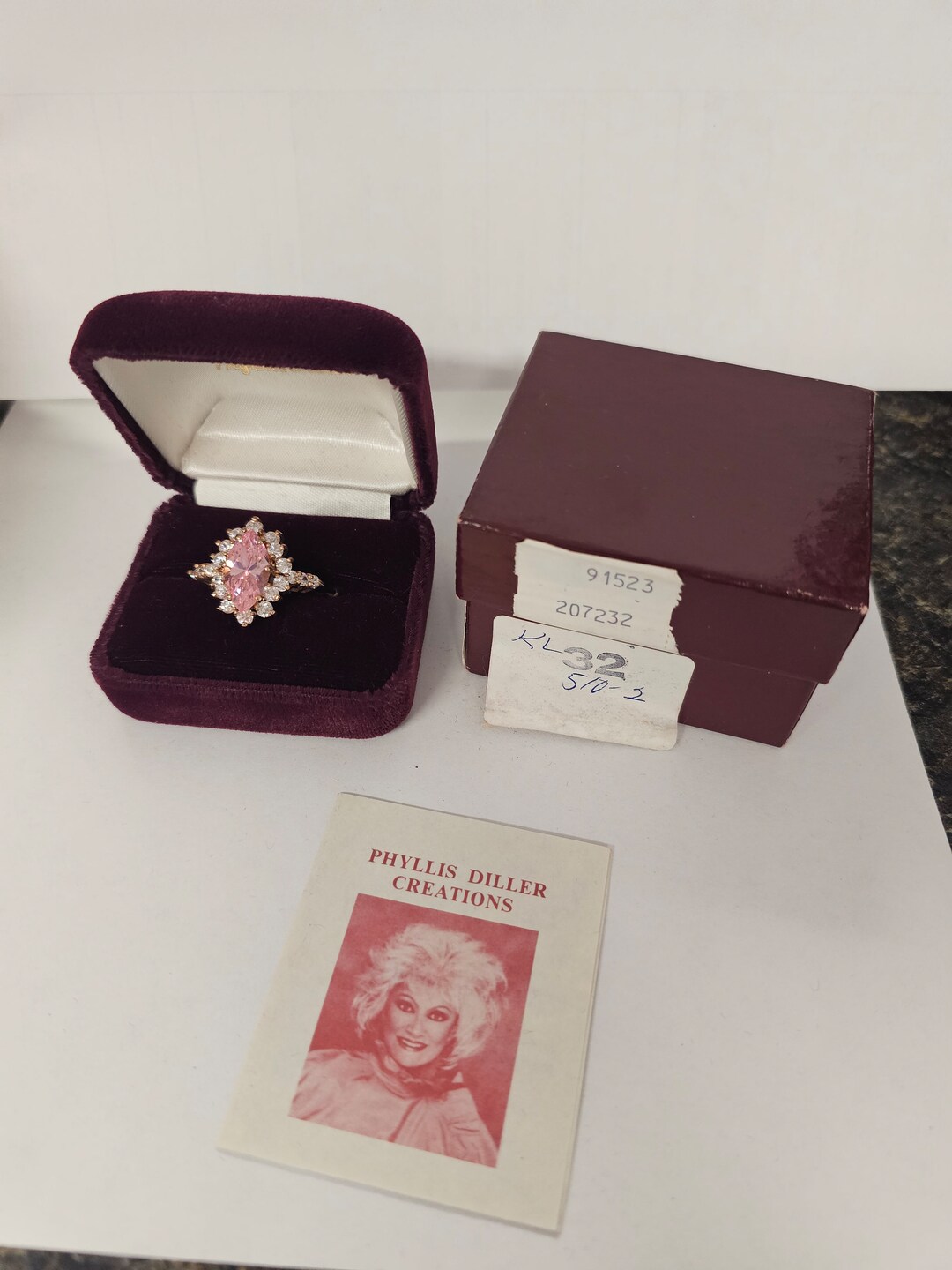 Gorgeous Sterling Silver Cz Cocktail Ring Phyllis Diller Creations NOS ...