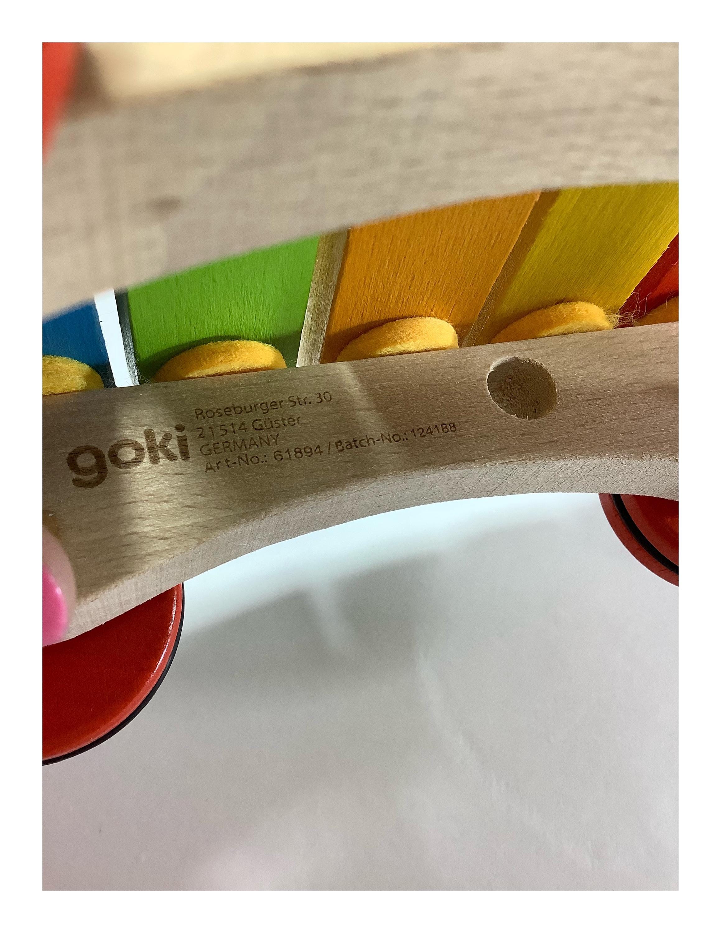Vintage Goki Wooden Xylophone Pull Toy, German Baby Gift - Etsy