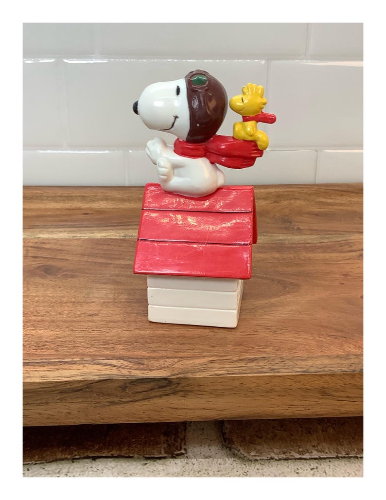 Vintage 1972 Peanuts Snoopy WWII Flying Ace With Woodstock - Etsy
