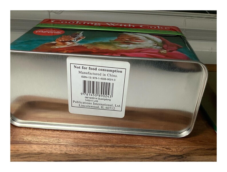 Coca-cola Recipe Box: Vintage Kitchen Decor With Original Recipe - Etsy