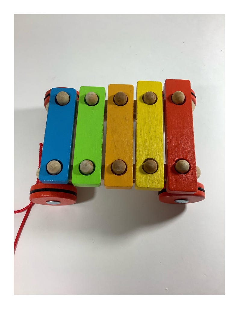 Vintage Goki Wooden Xylophone Pull Toy, German Baby Gift - Etsy