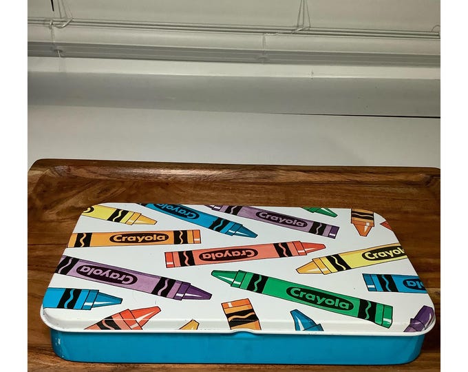 Vintage 1991 Crayola Crayon Tin: Collectible Retro Toy - Etsy