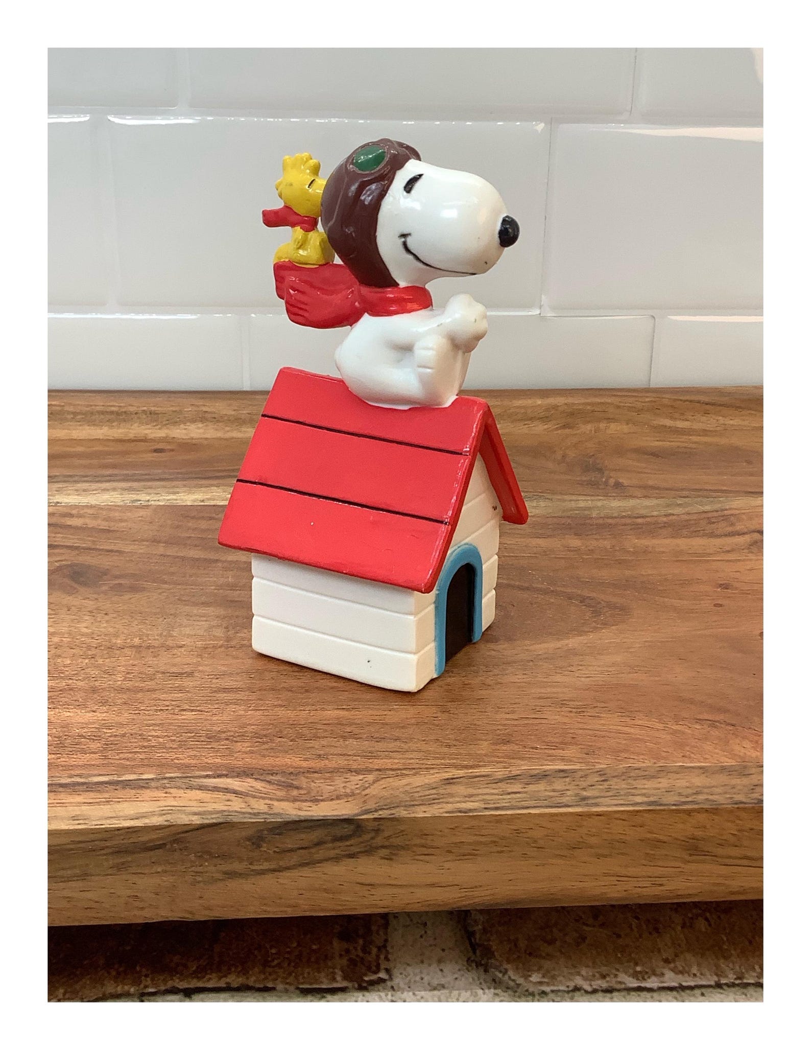 Vintage 1972 Peanuts Snoopy WWII Flying Ace With Woodstock - Etsy
