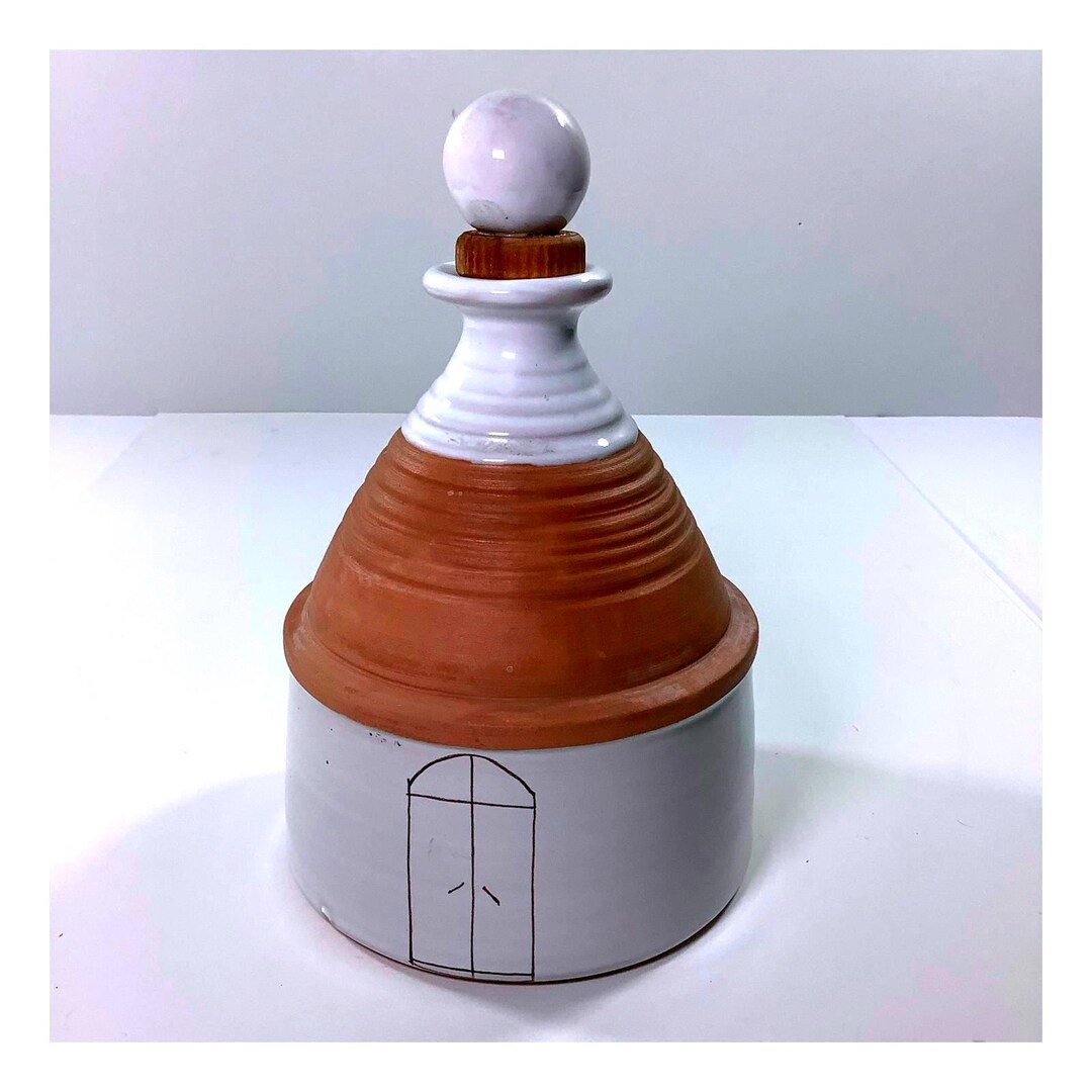 Italian Made Ceramic Decanter, Grottaglie Italy, Artisan Made Art ...