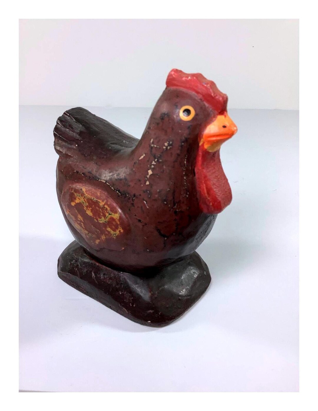Vintage Chalkware Plaster Chicken, Hen, Bird Figurine, Farm House Decor ...
