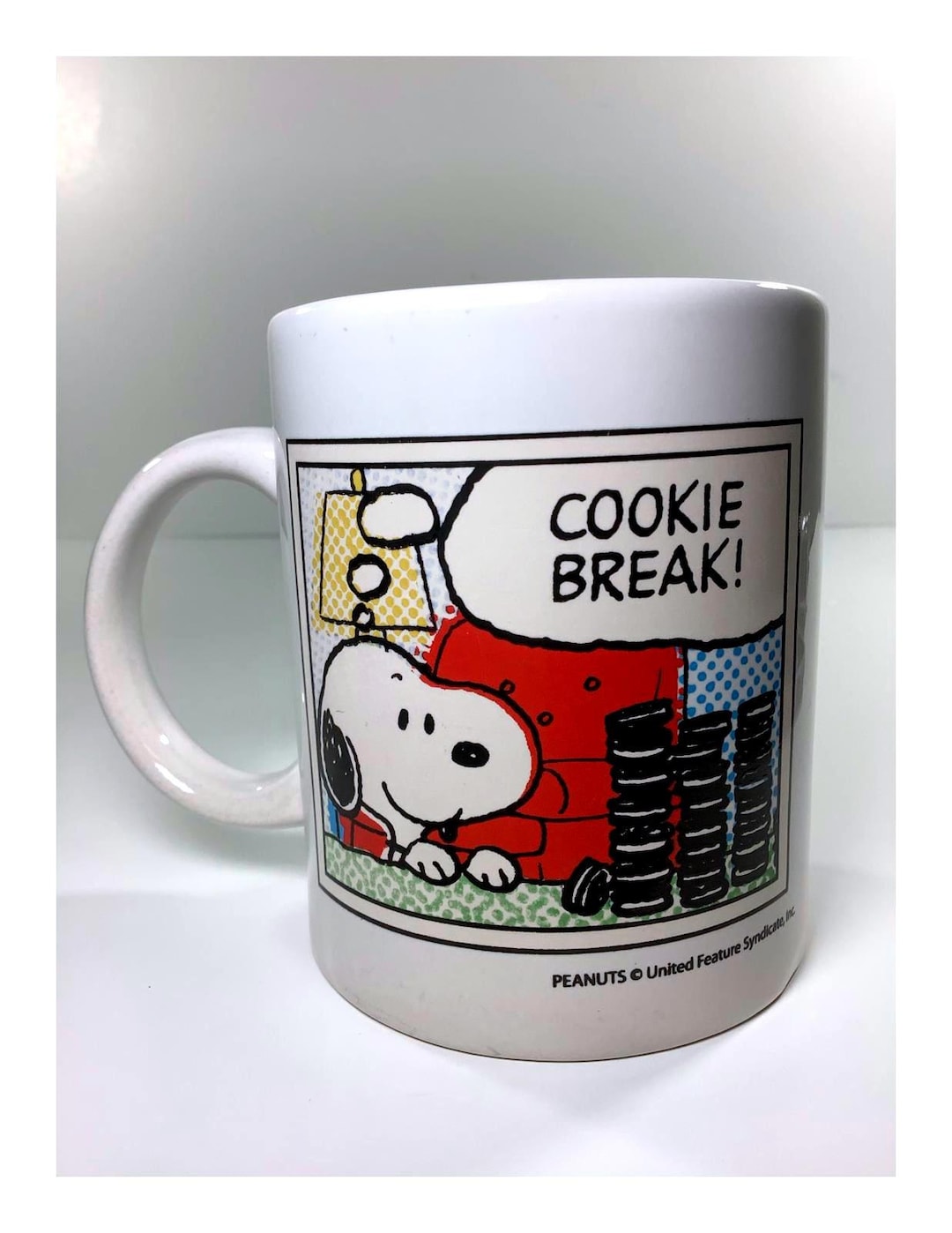 Snoopy Cookie Break Coffee Mug - Peanuts Collection - Etsy