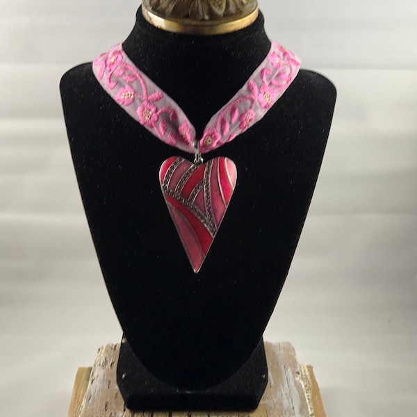 Pink Crystal Pendant - Etsy