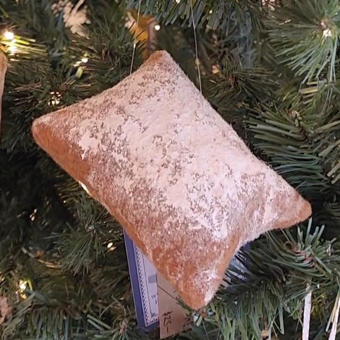 Mardi Gras Tree Beignet Ornament, Coffee Scented - Etsy