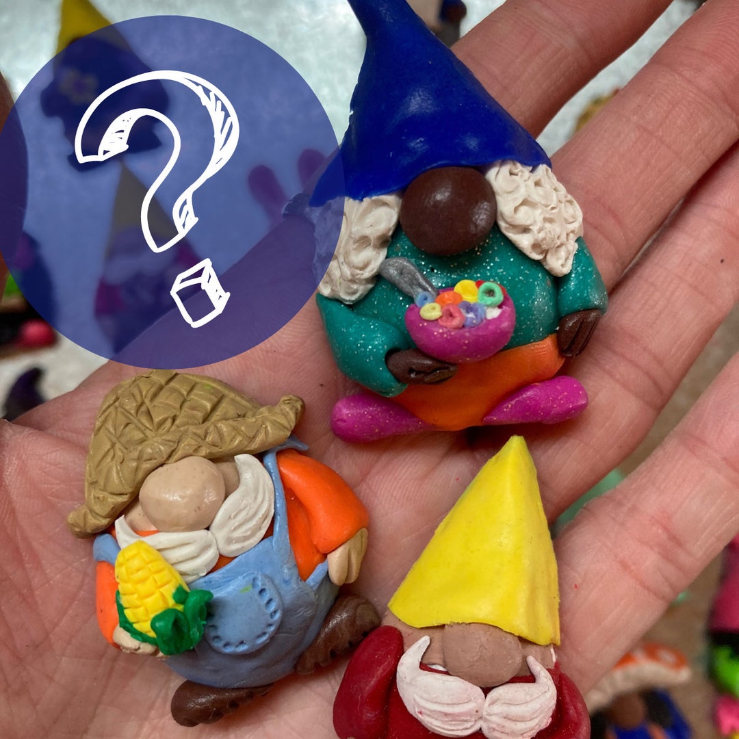 MYSTERY 3 PACK: Assorted Gnome Magnets for Fridge (adopt a Gnome ...