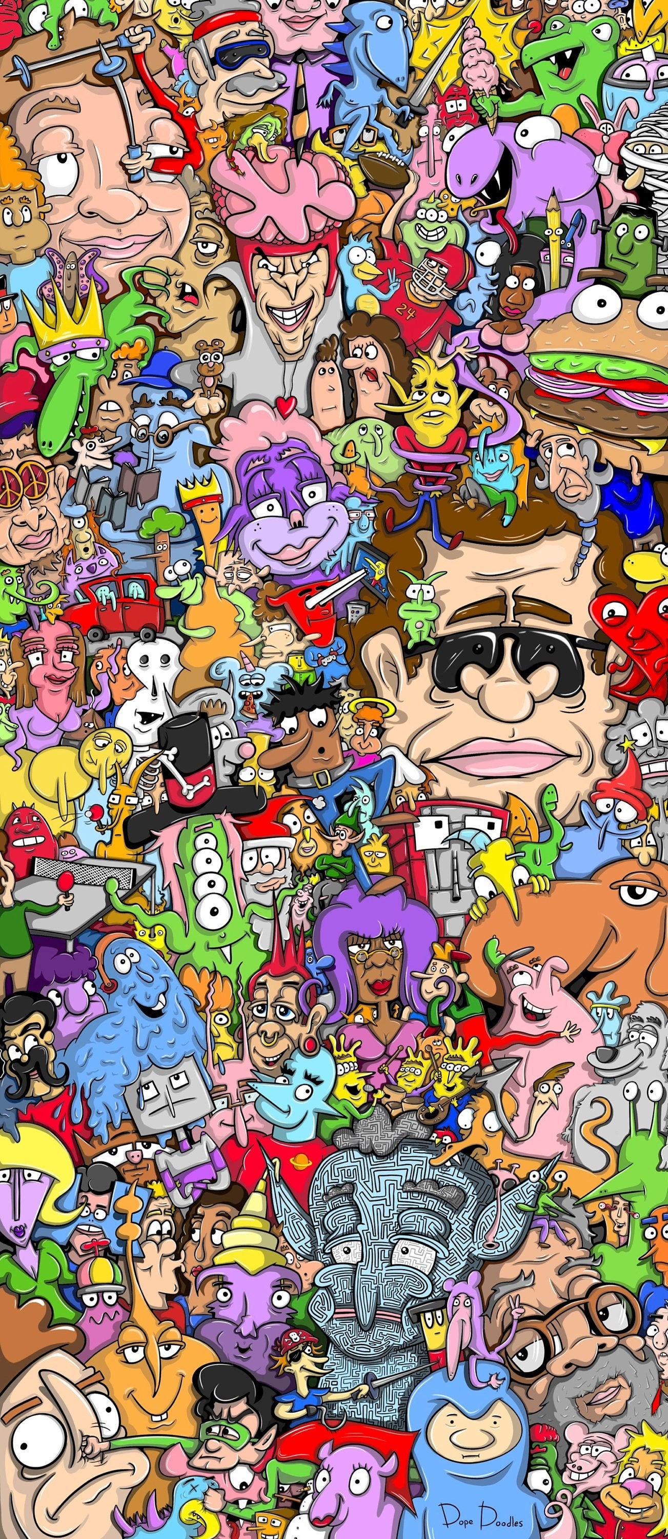 The Ultimate Cartoon Collage - Etsy