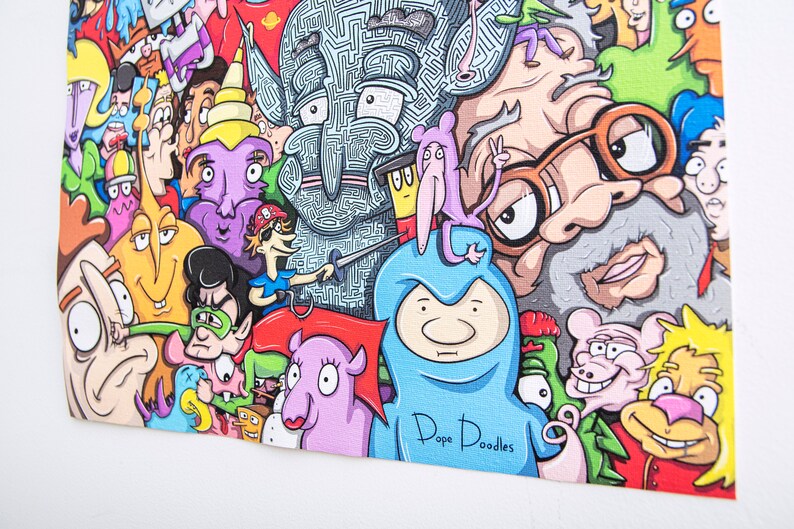 The Ultimate Cartoon Collage - Etsy