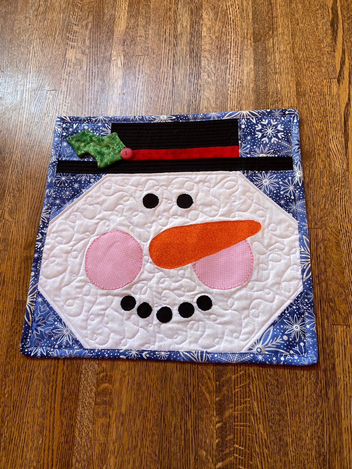 Snowman Table Topper or Wall Hanging - Etsy