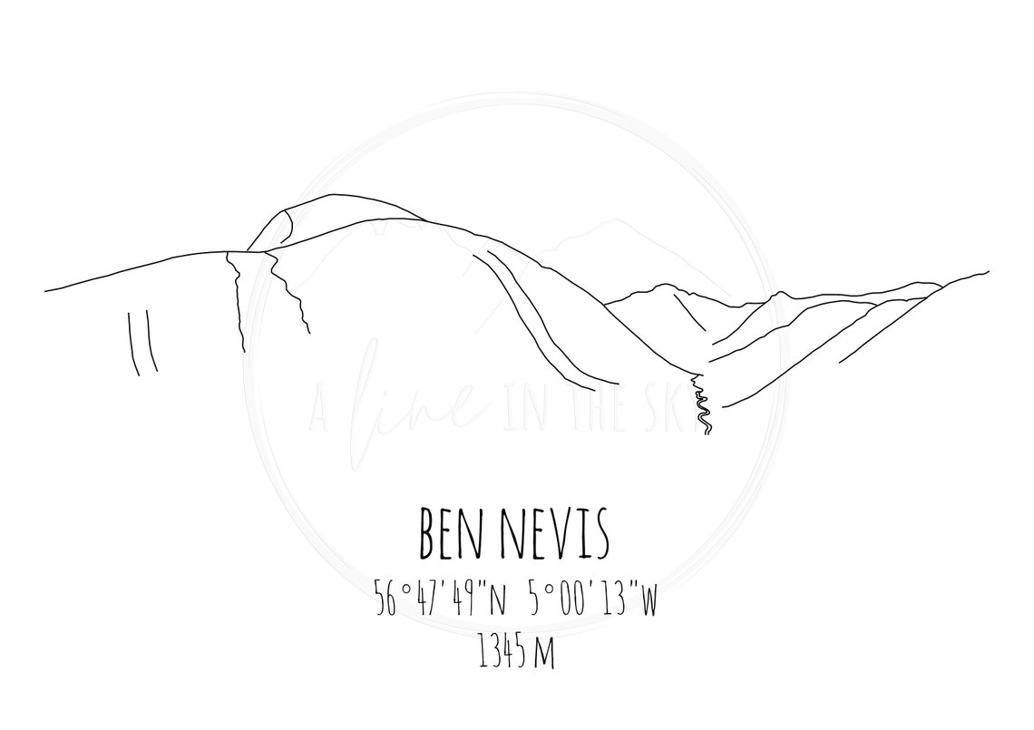 Ben Nevis Print Scotland Print Scottish Gifts Scotland | Etsy