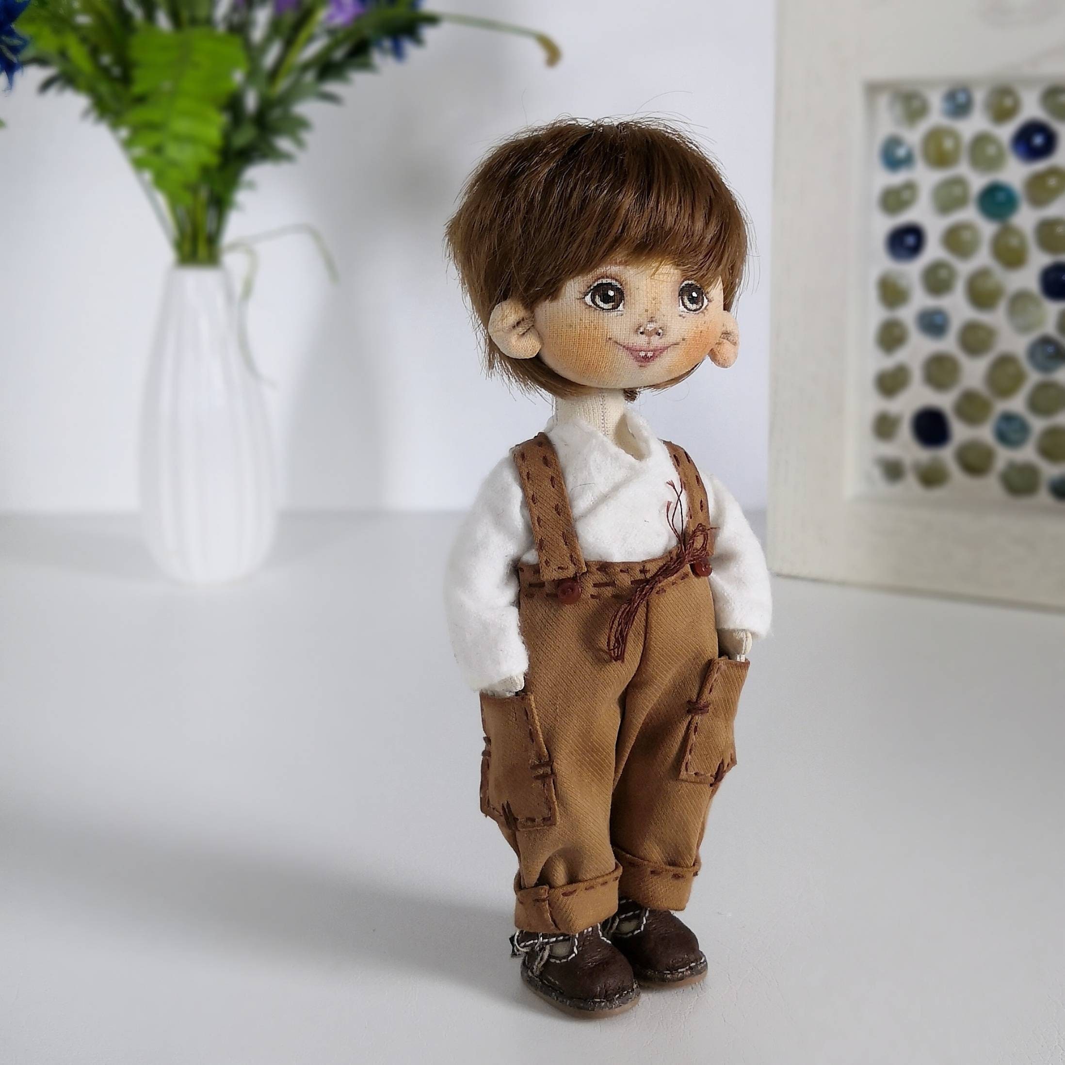 Rag doll. Handmade boy doll | Etsy