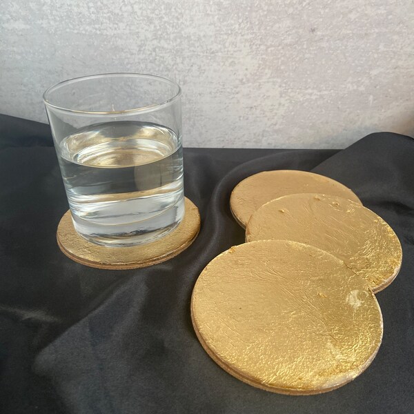 Gold Coasters - Etsy