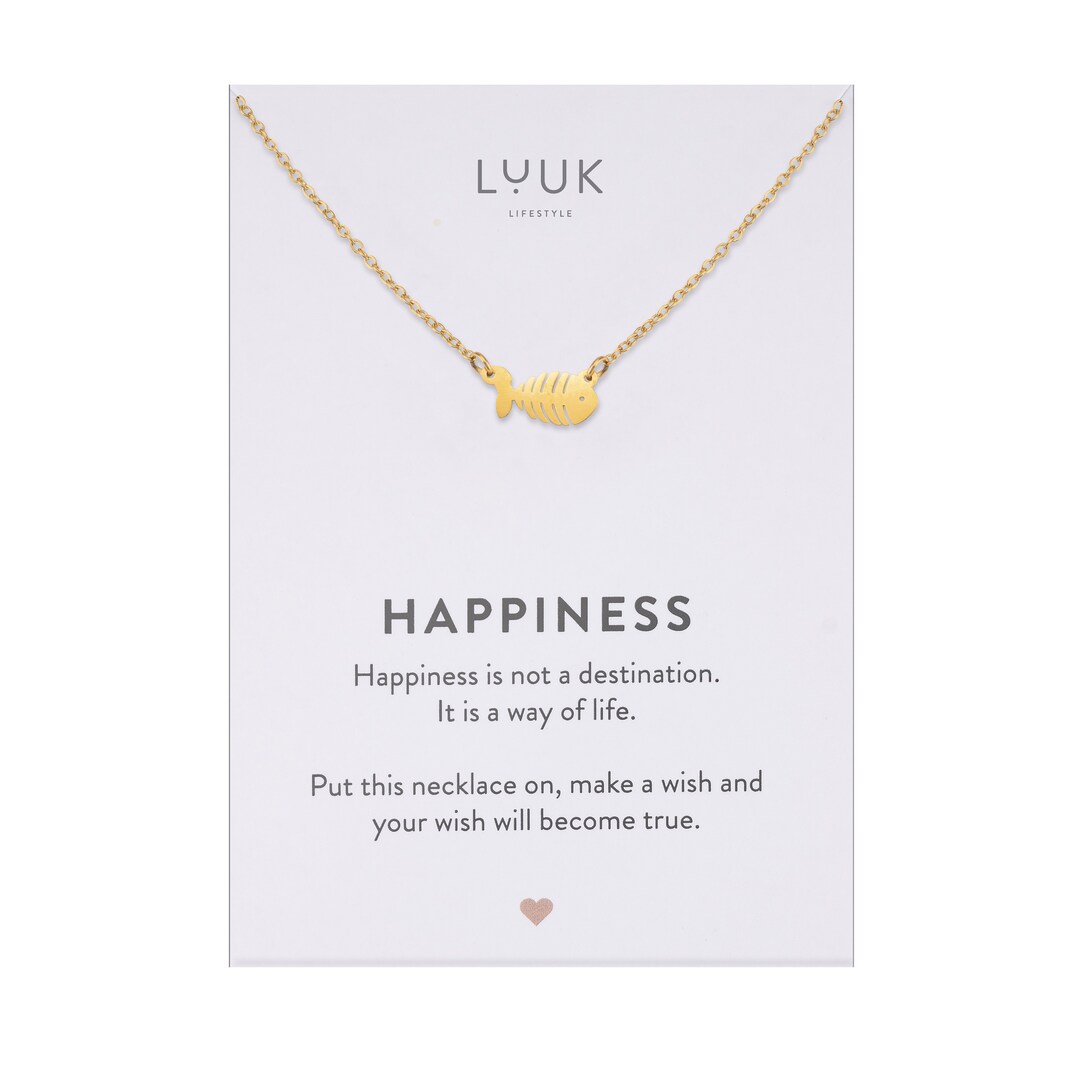 Dainty Necklace With Fishbone Pendant, Fish, Fishbone Chain, Adjustable ...