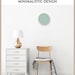 Silent, Minimalist Wall Clock Without Ticking, With Second Hand, Home ...