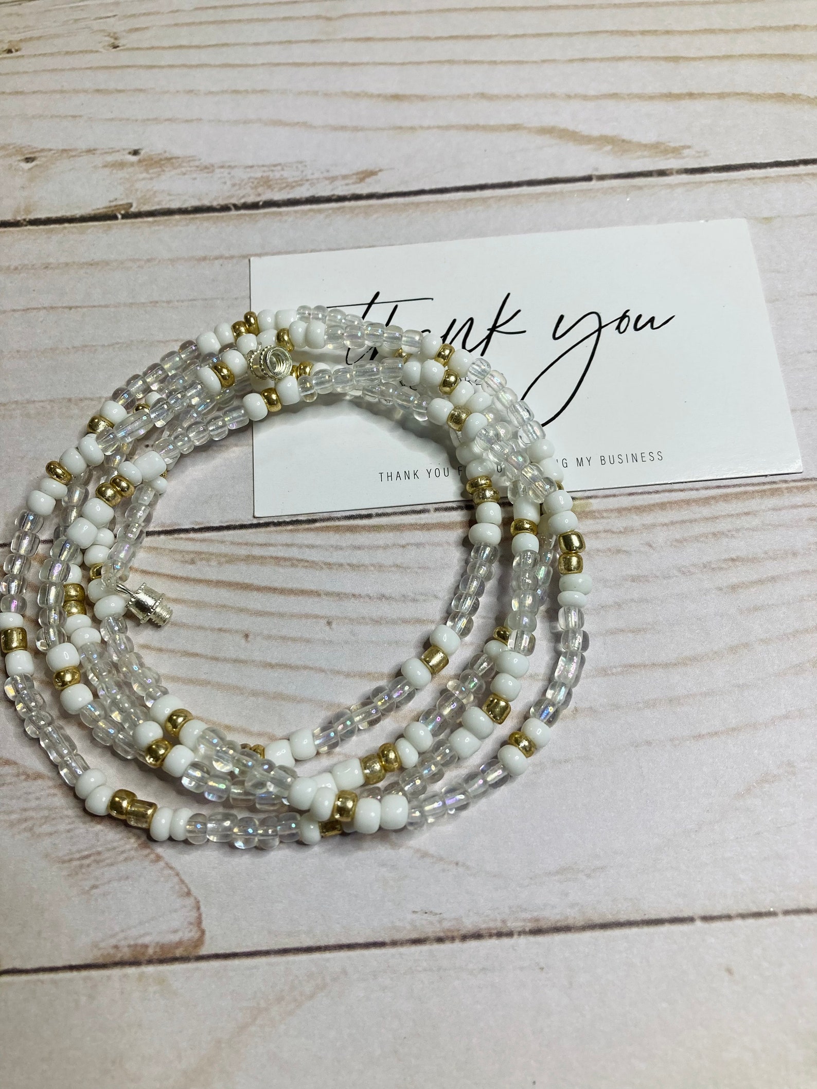 WAIST Stretch Beads W/ Clasp| Belly Beads | BODY Jewelry | Weightloss ...