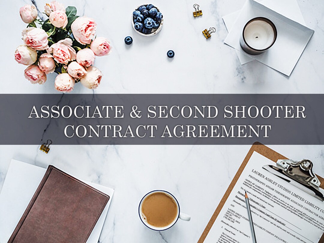 Associate & Second Shooter Photography Contract - Etsy