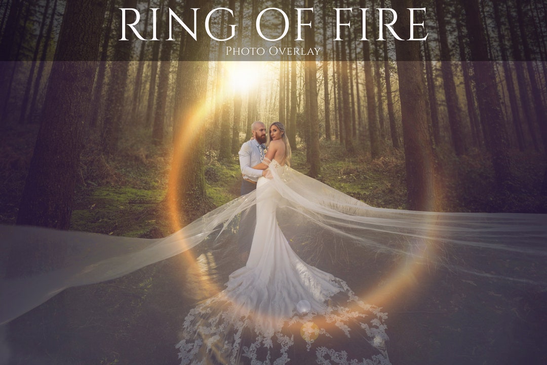 3 Ring of Fire Overlays Copper Tube Lens Flare Fire Ring Realistic Ring ...