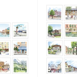 Western European Landscape Watercolor Coloring Book 서유럽 풍경 수채화 컬러링북 - Etsy