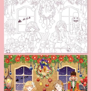 Girls With Flowers Coloring Book Vol.3 | 꽃과 소녀 컬러링북 세번째(마음을 담은 꽃말들) - Etsy