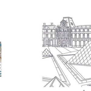 French Coloring Journey (coloring Book for Anti-stress) | 프랑스 컬러링 여행(안티 ...