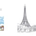 French Coloring Journey (coloring Book for Anti-stress) | 프랑스 컬러링 여행(안티 ...