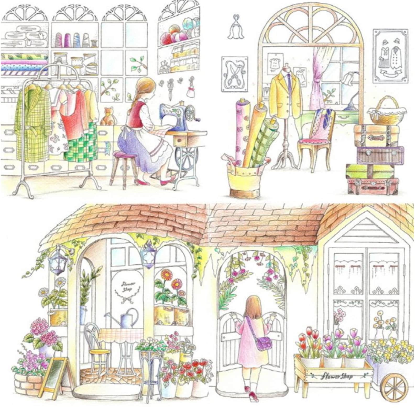 The Dreaming Shop (A Coloring Book for Happiness | 꿈꾸는 가게(행복해지는 컬러링북 ...