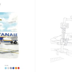 Western European Landscape Watercolor Coloring Book | 서유럽 풍경 수채화 컬러링북 ...