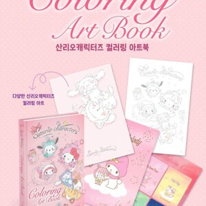 Sanrio Characters Coloring Art Book - Etsy