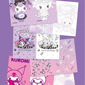 Kuromi Coloring Art Book | 쿠로미 컬러링 아트북 - Etsy