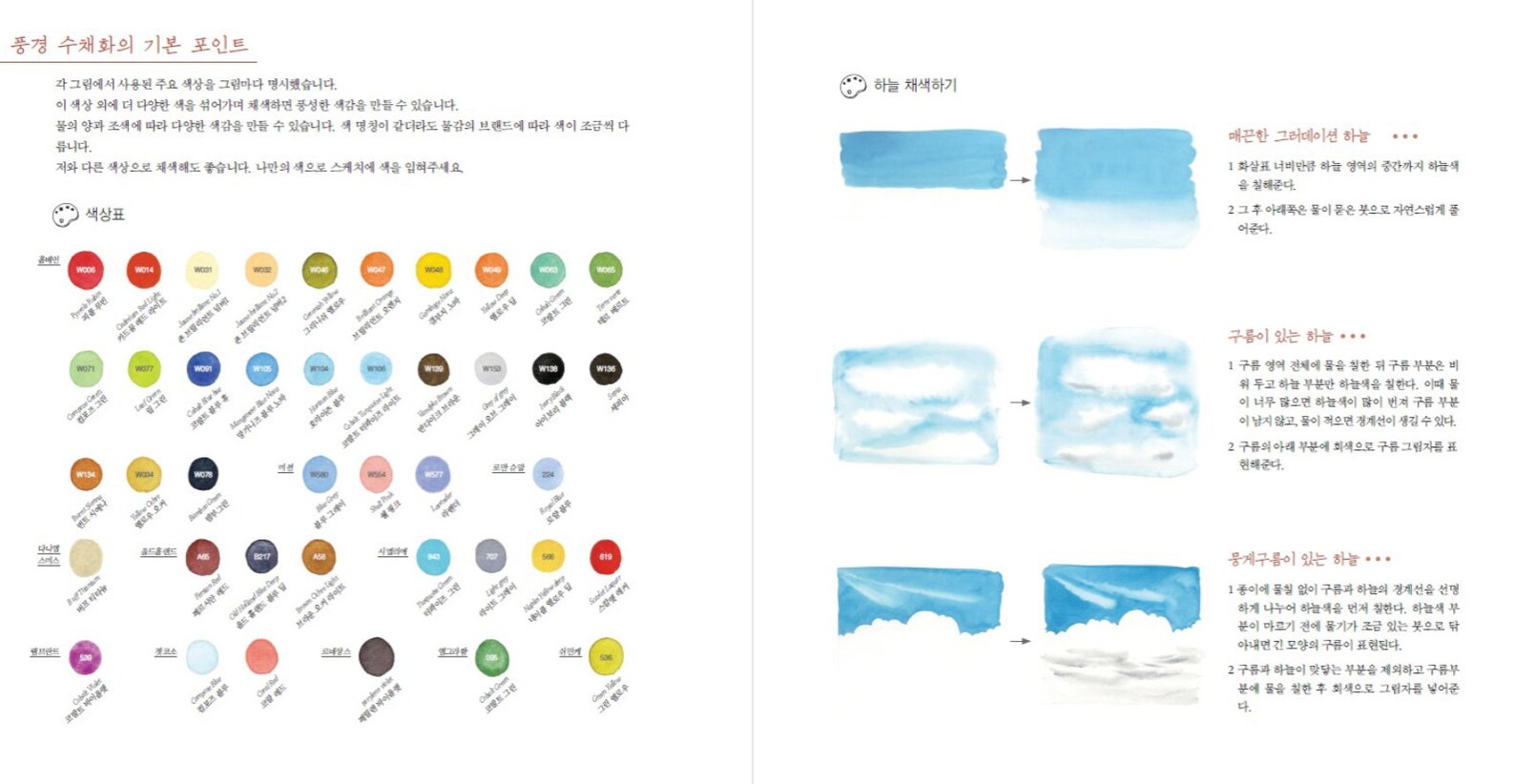 Western European Landscape Watercolor Coloring Book 서유럽 풍경 수채화 컬러링북 - Etsy