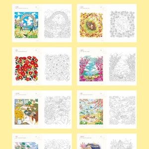 Spring Sunshine Coloring Book - Etsy