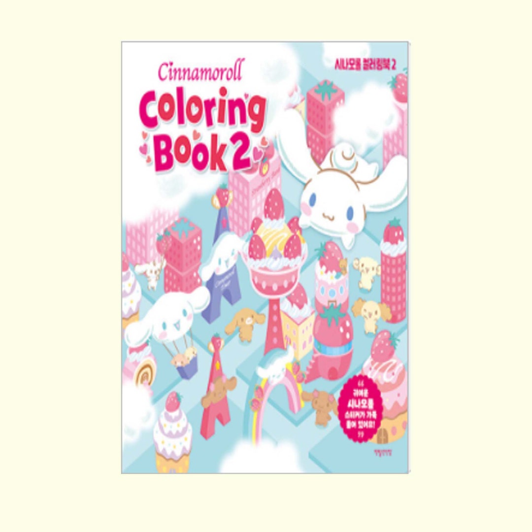 Cinnamoroll Coloring Book 2 With Stickers - Etsy