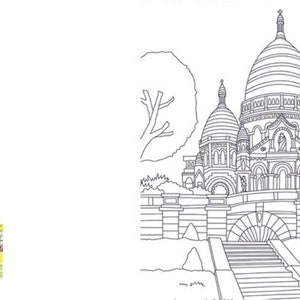 French Coloring Journey (coloring Book for Anti-stress) | 프랑스 컬러링 여행(안티 ...