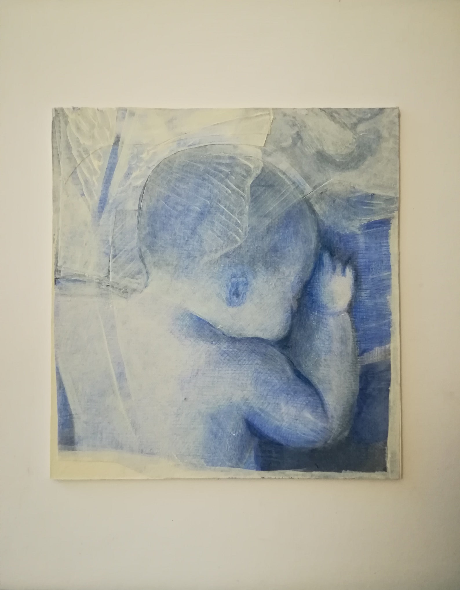 Child Drawing, Baby Blue Picture, Baby Shower Gift, Mom Gift ...