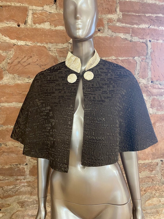 vintage 60s brocade cape - Gem