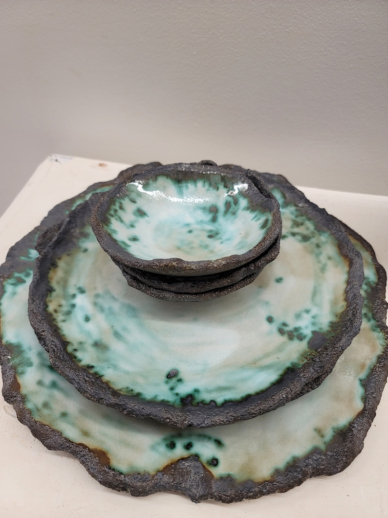 Rustic Plate Rustic Stone Plate Stone Rustic Dish Rustic Stone Dish ...