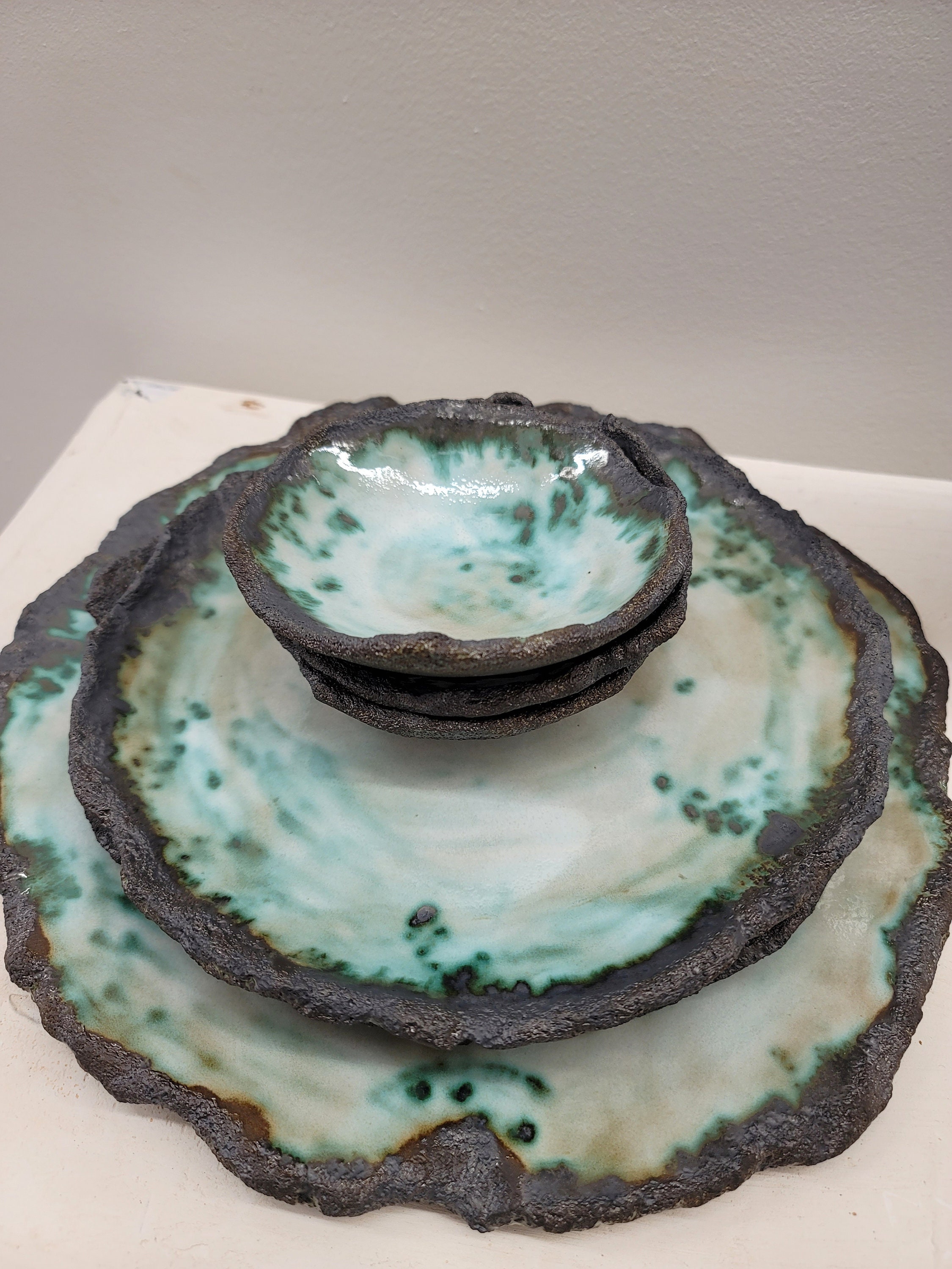 Rustic Plate Rustic Stone Plate Stone Rustic Dish Rustic Stone Dish ...