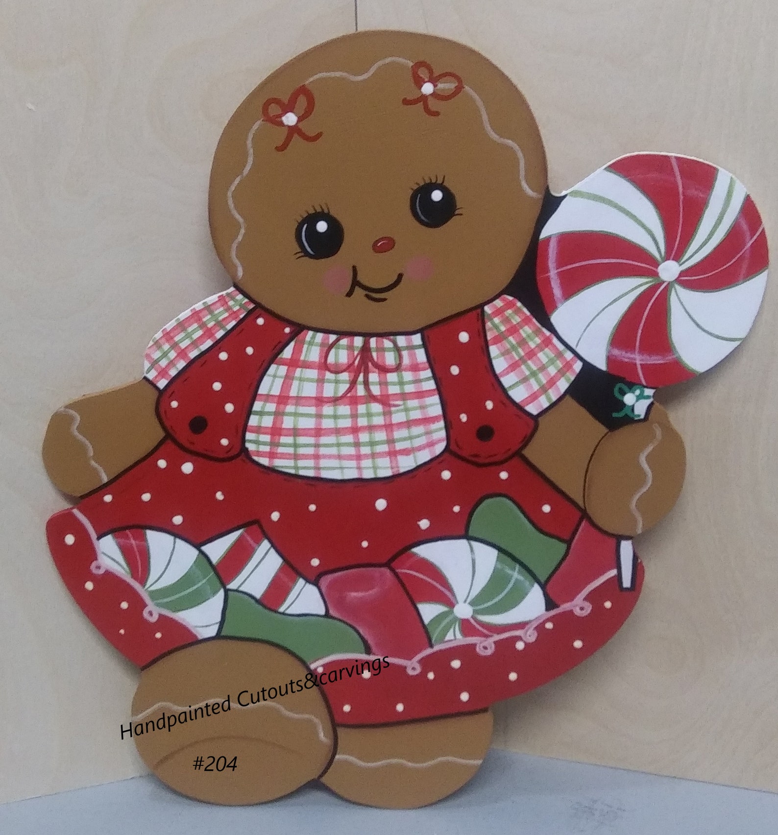 Gingerbread Girl With Candy Christmas Gingerbread Wreath - Etsy