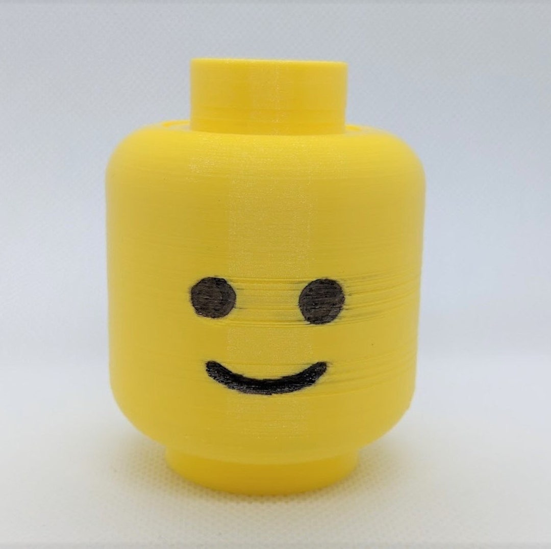 3D Printed Lego Head Container/stash Jar - Etsy