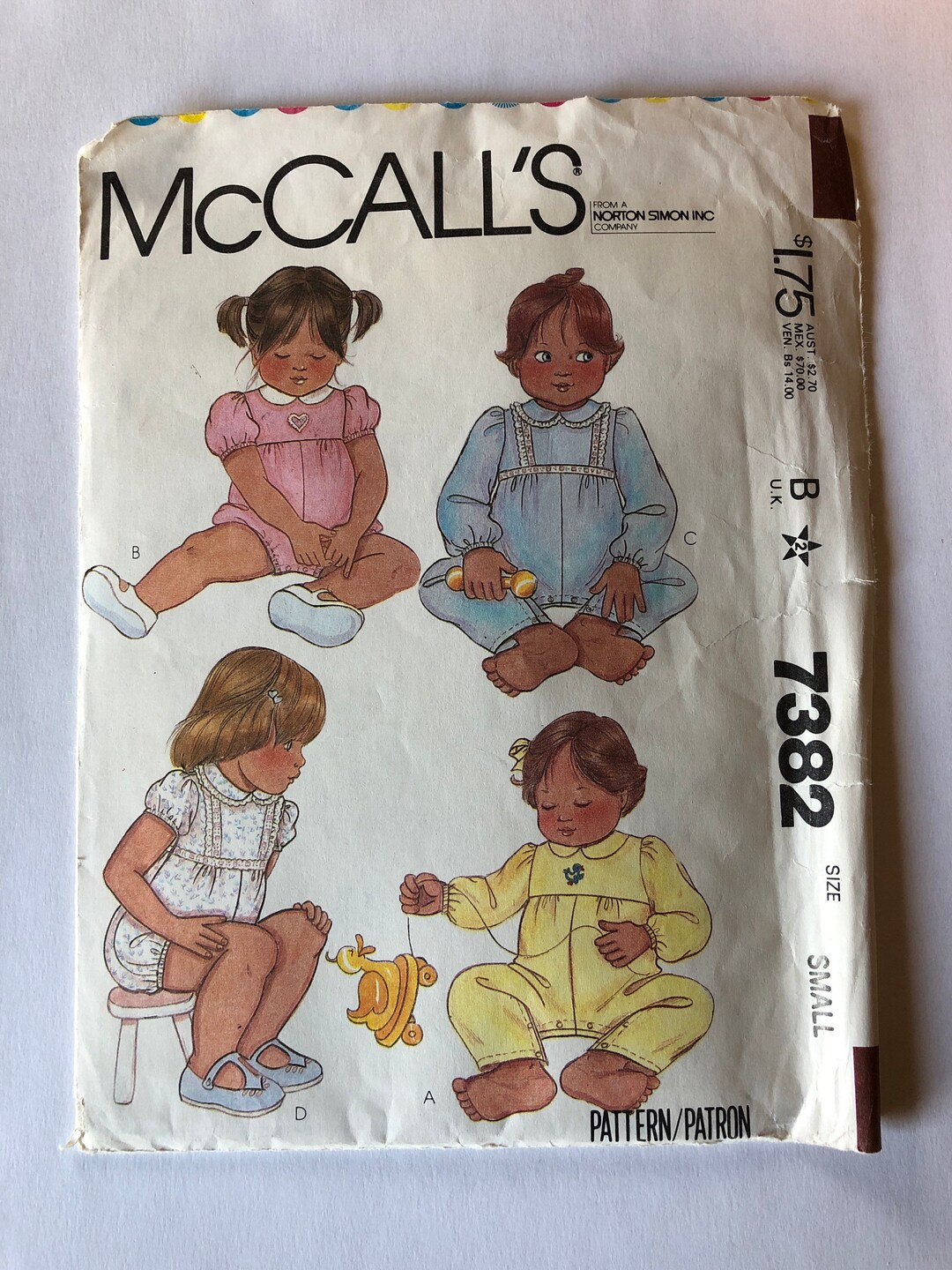 Mccalls Sewing Pattern 7382 1980 Uncut Factory Folded Size Small - Etsy