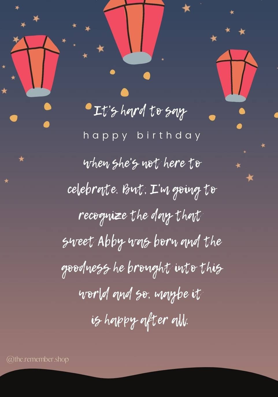 Personalized Birthday in Heaven, Birthday in Heaven Card, Heavenly ...